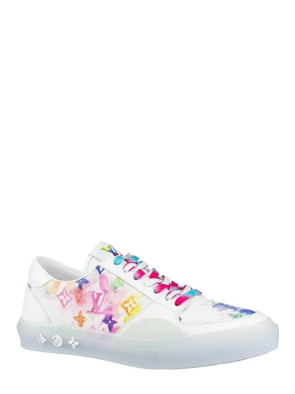 LOUIS VUITTON Ollie Monogramin Sneakers - White/rainbow