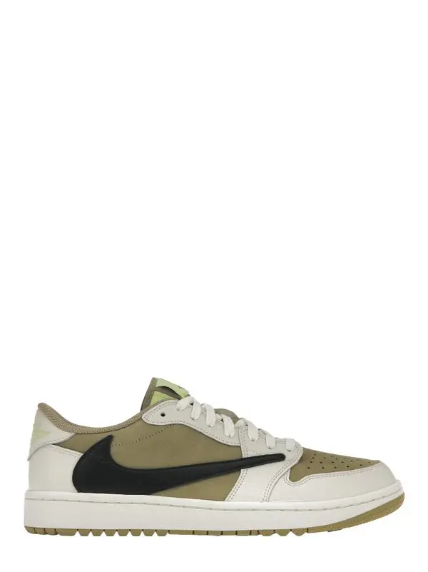 JORDAN 1 Retro Low Golf Travis Scott Sneakers - Neutral Olive/black/sail