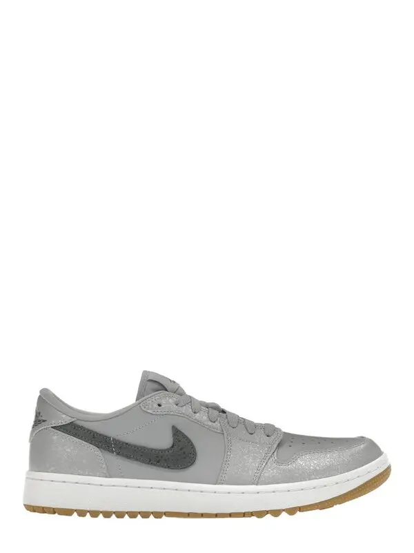 JORDAN 1 Retro Low Golf Gum Sneakers - Wolf Grey/iron Grey/white