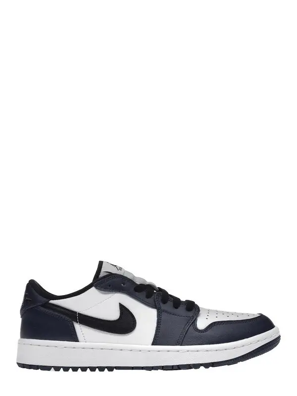 JORDAN 1 Retro Low Golf Sneakers - White/midnight Navy Blue/black