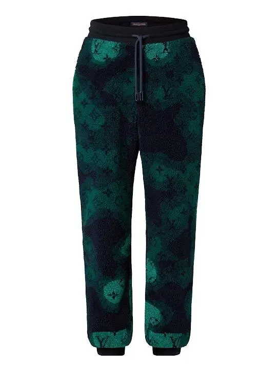LOUIS VUITTON Monogram Camo Fleece Jogpants - Multicolor