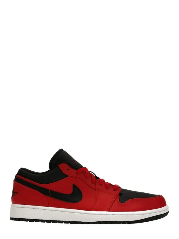 JORDAN 1 Retro Low Sneakers - Black/gym Red/white