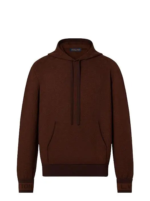LOUIS VUITTON Monogram Hoodie - Brown