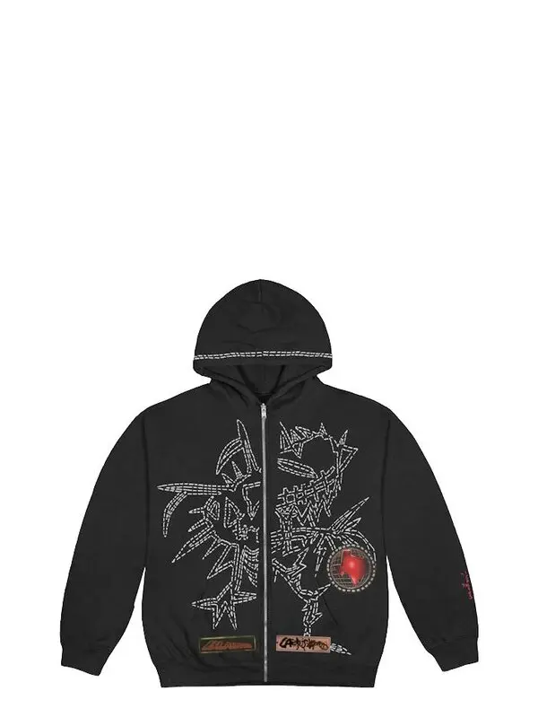 TRAVIS SCOTT Zip-up Hoodie - Black