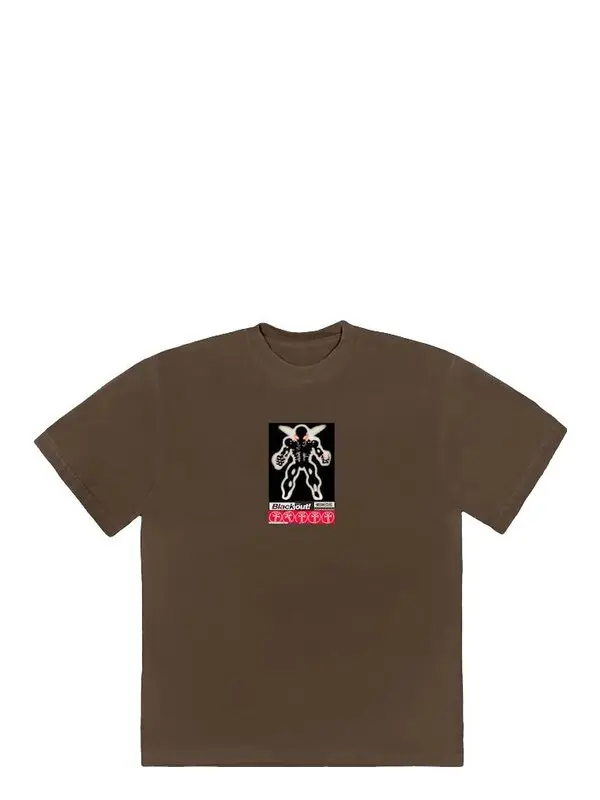 TRAVIS SCOTT Blackout Tee Shirt - Brown