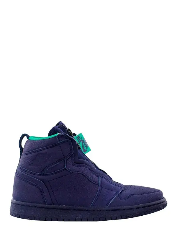 JORDAN 1 Retro High Zip Sneakers - Blackened Blue/neptune Green/white