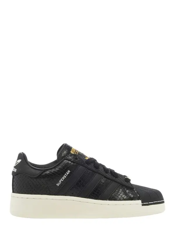 Adidas Superstar Xlg Snakeskin Sneakers - Core Black/gold Metallic