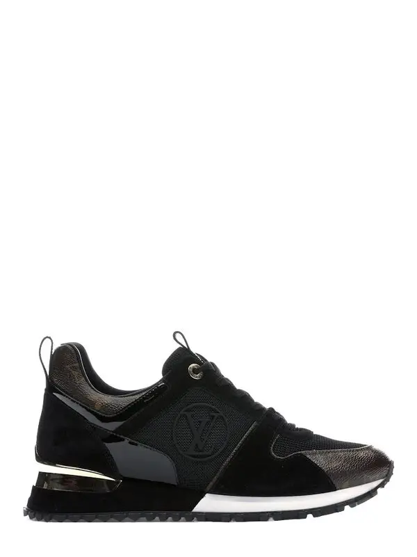 LOUIS VUITTON Run Away Monogram Sneakers - Black/brown