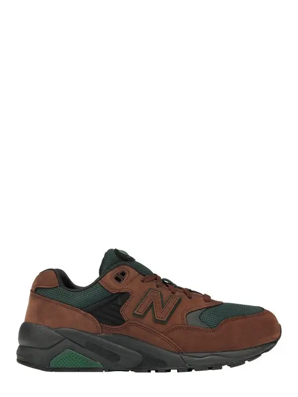 NEW BALANCE 580 Sneakers - Mahogany/nightwatch Green/blacktop