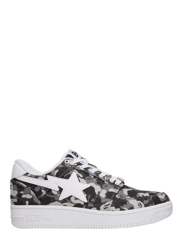 BAPE A Bathing Ape Sta Comme Des Garcons Camoin Sneakers - Black/white