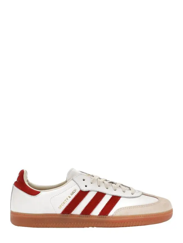 Adidas Samba Sporty & Rich Sneakers - Cloud White/collegiate Burgundy/cream White