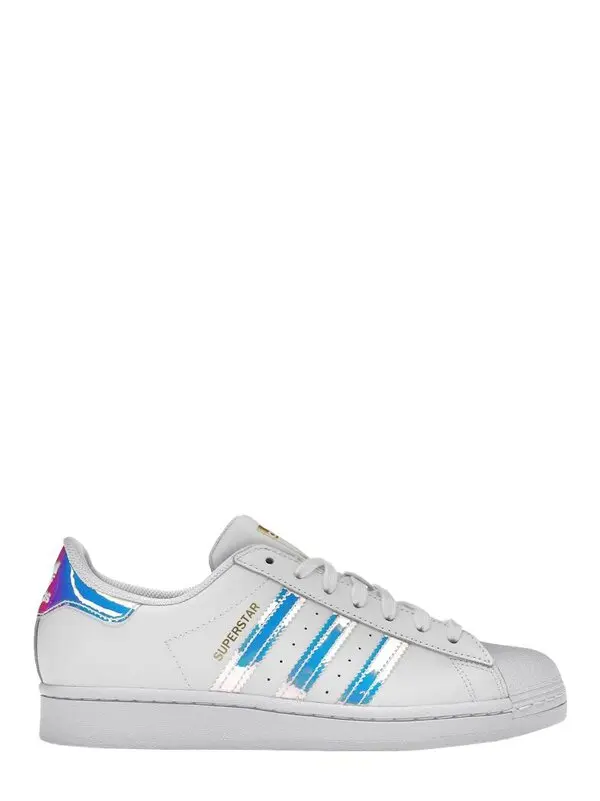 Adidas Superstar Iridescent Sneakers - Cloud White/gold Metallic/core Black
