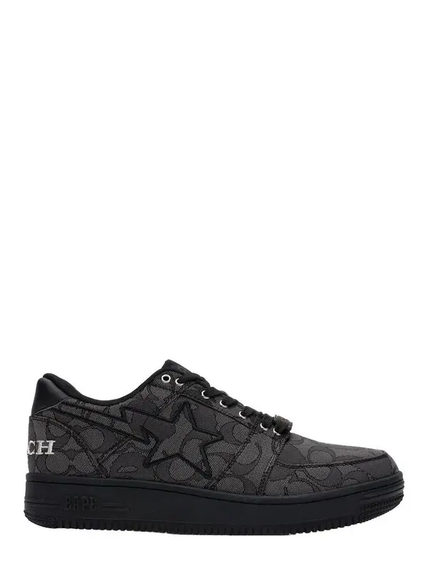 BAPE Sta Low Coachin Sneakers - Black