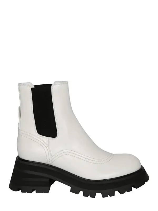 Alexander McQueen Wander Chelsea Boots - White/black