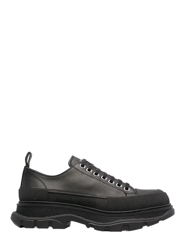 Alexander McQueen Tread Slick Low Top Sneakers - Black