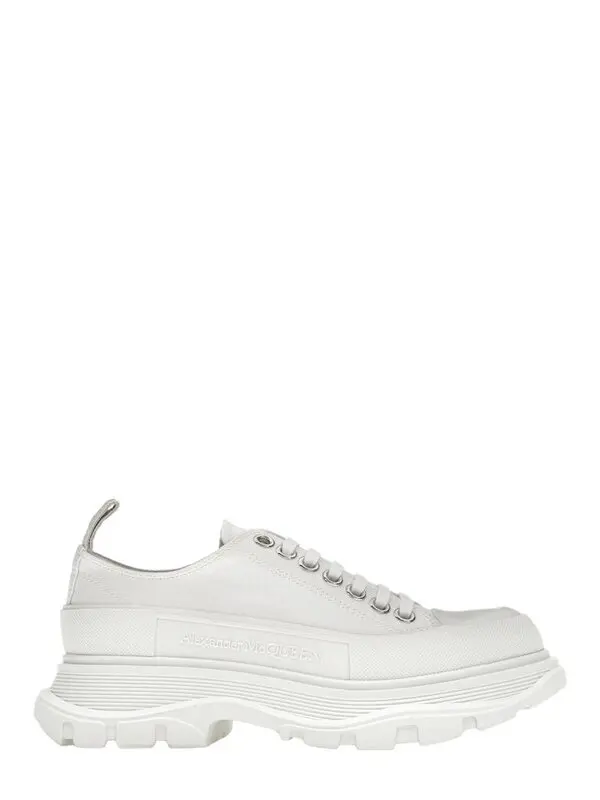 Alexander McQueen Tread Slick Low Lace-up Sneakers - White