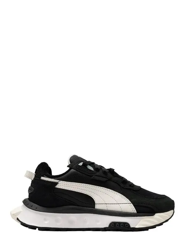 PUMA Wild Rider Premium Sneakers - Black/white