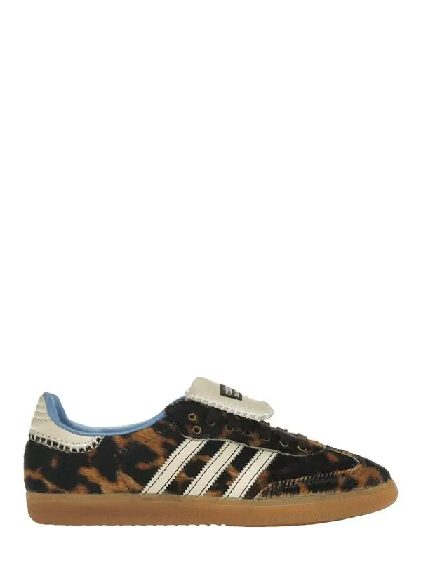 Adidas Samba Pony Wales Bonner Leopard Sneakers - Dark Brown/cream White