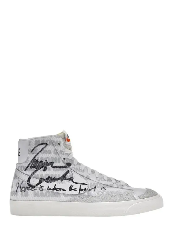 Nike Blazer Mid Comme Des Garcons X Naomi Osaka Sneakers - White/pure Platinum/sail