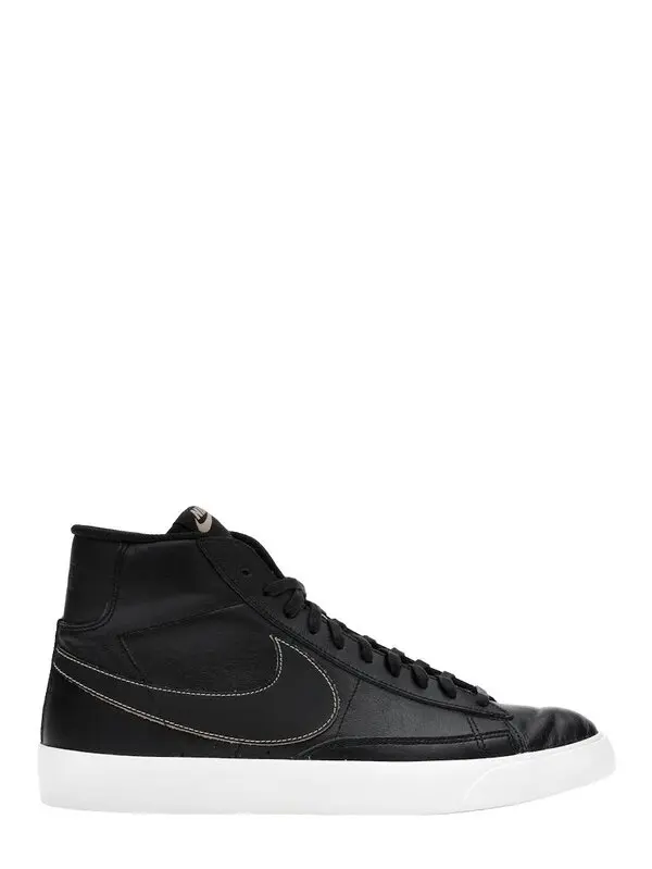 Nike Blazer Mid High-top Sneakers - Black/sail/metallic Gold