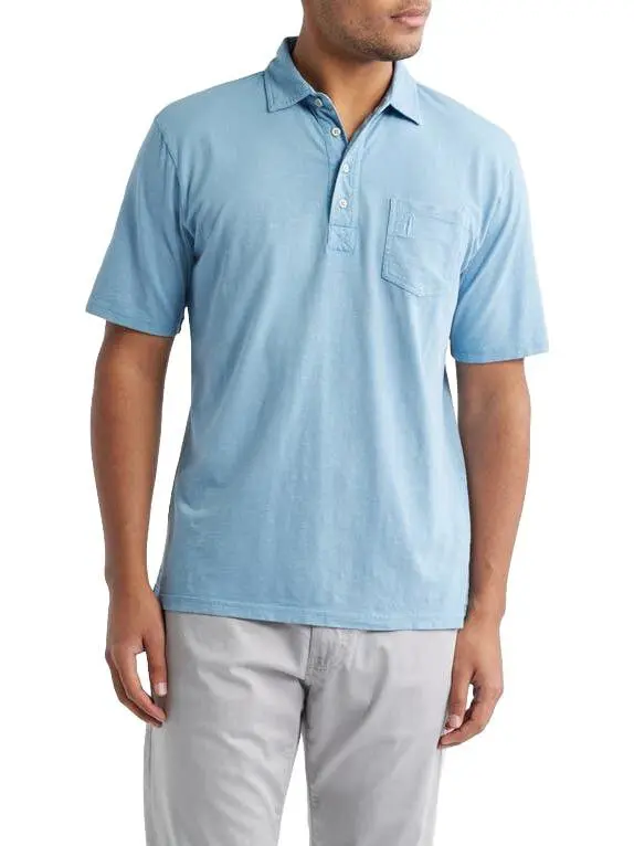 Johnnie-o Coastal Wash Original Pocket Polo - Maliblu