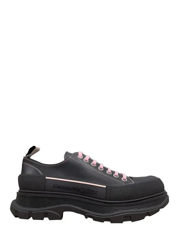 Alexander McQueen Tread Slick Low Lace Up Sneakers - Blackpink