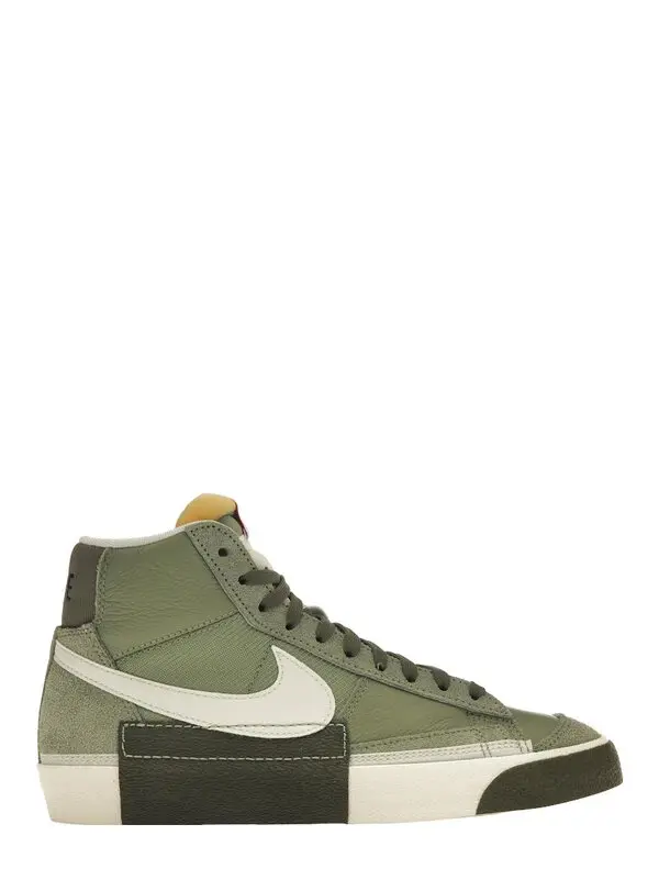 Nike Blazer Mid Pro Club Sneakers - Oil Green/medium Olive/coconut Milk