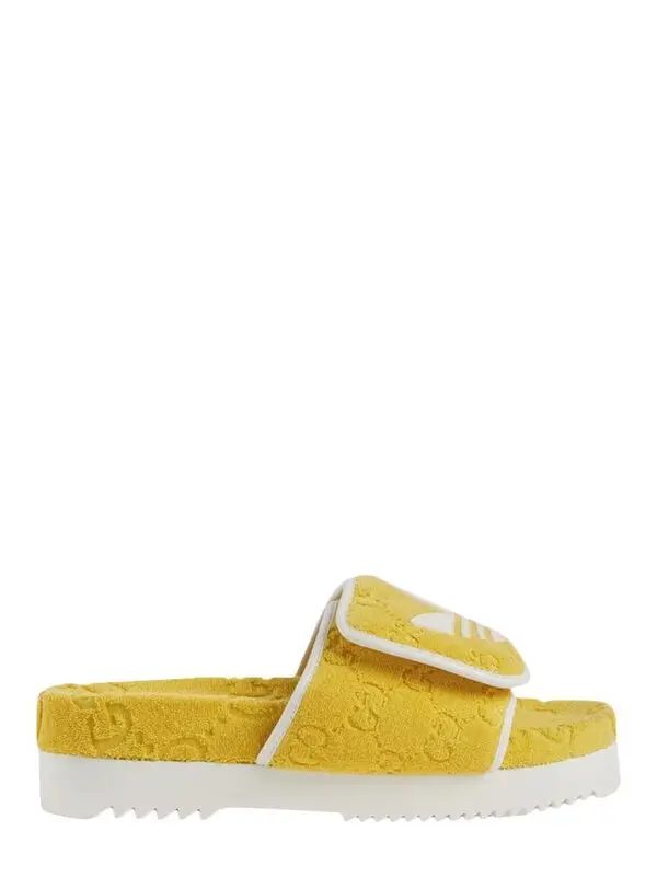 Gucci Adidas X Gg Platform Sandal - Yellow/white