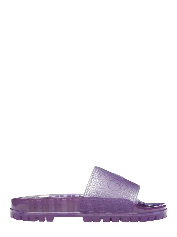Adidas X Gucci Adilette Slide - Purple