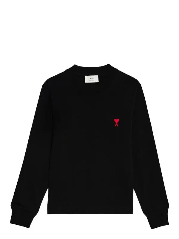 Ami De Coeur Long Sleeved T-shirt - Black