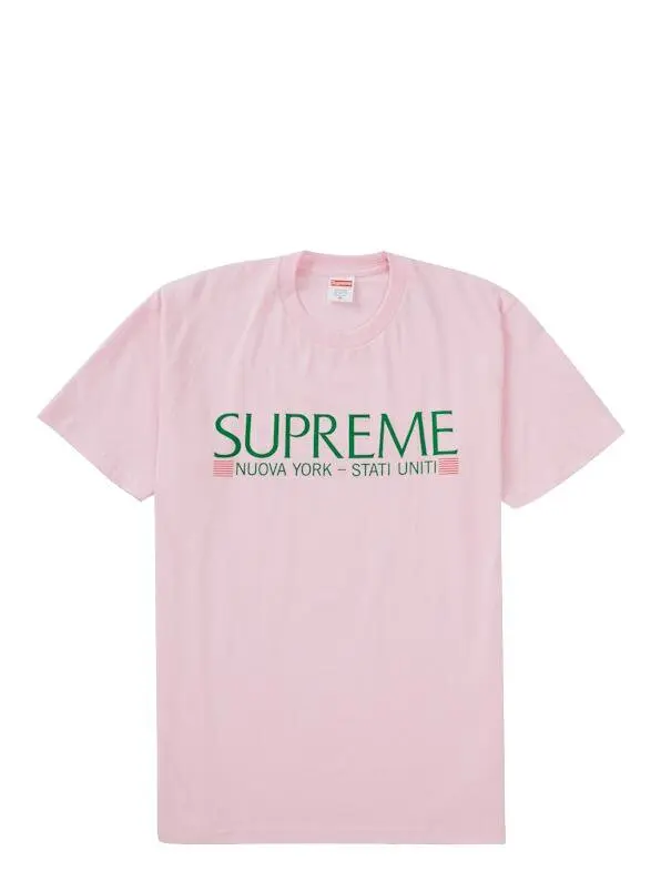 Supreme Nuova York Tee Shirt - Light Pink