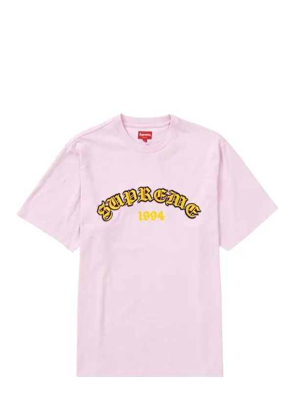 Supreme Old English Glow Short Sleeve Top - Pale Pink