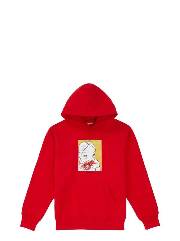 Supreme Nose Bleed Hooded Sweatshirt - Red