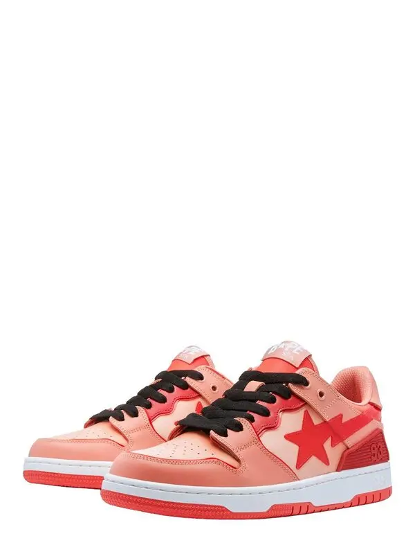 BAPE A Bathing Ape Sk8 Sta Sneakers - Red/orange/black