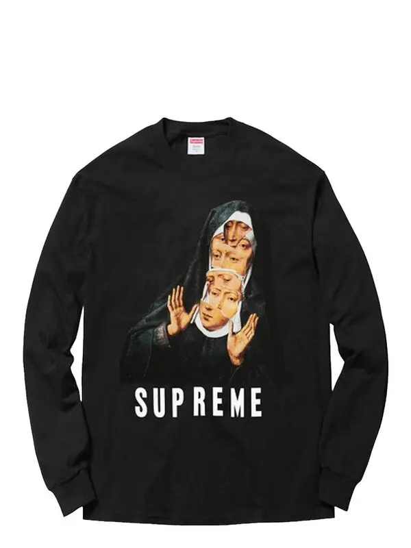 Supreme Nun Long Sleeve Tee Shirt - Black