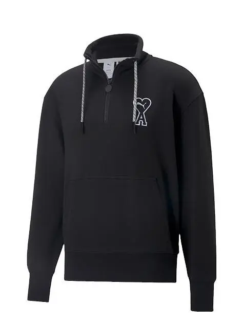 PUMA X Ami Half Zip Sweatshirt - Black