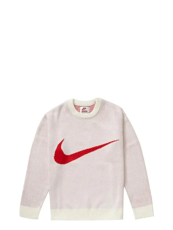 Supreme X Nike Swoosh Sweater - White