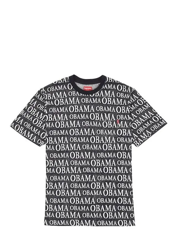 Supreme Obama Jacquard Short Sleeve Top - Black