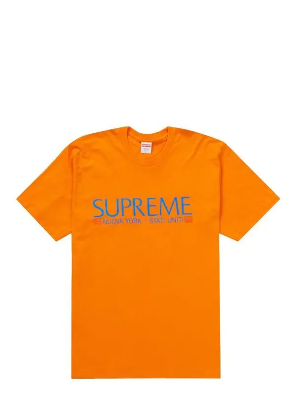 Supreme Nuova York Tee Shirt - Orange