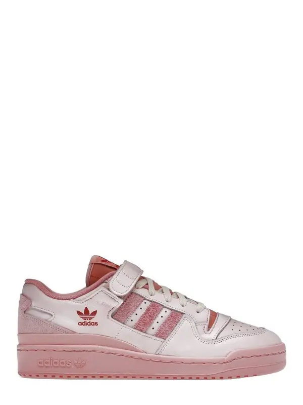 Adidas Forum 84 Low Pink At Home Sneakers - Cream White/team Power Red