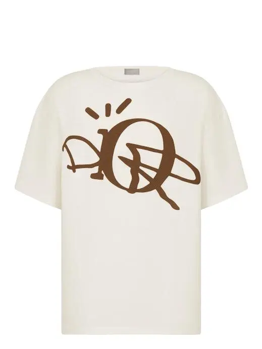Dior X Cactus Jack Oversized T-shirt - White/brown