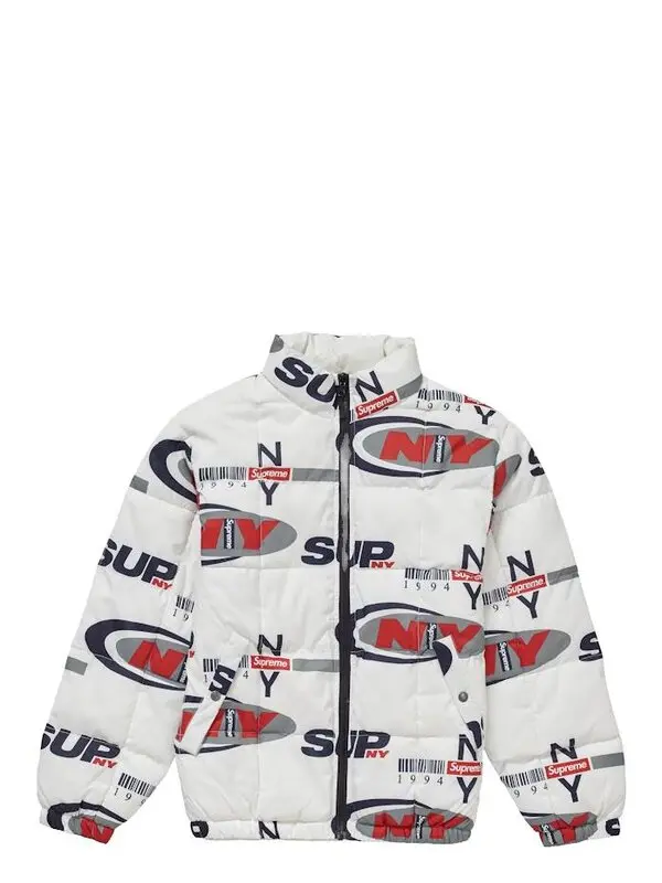 Supreme Ny Reversible Puffy Jacket - White