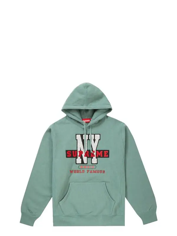 Supreme Ny Hooded Sweatshirt - Dusty Teal