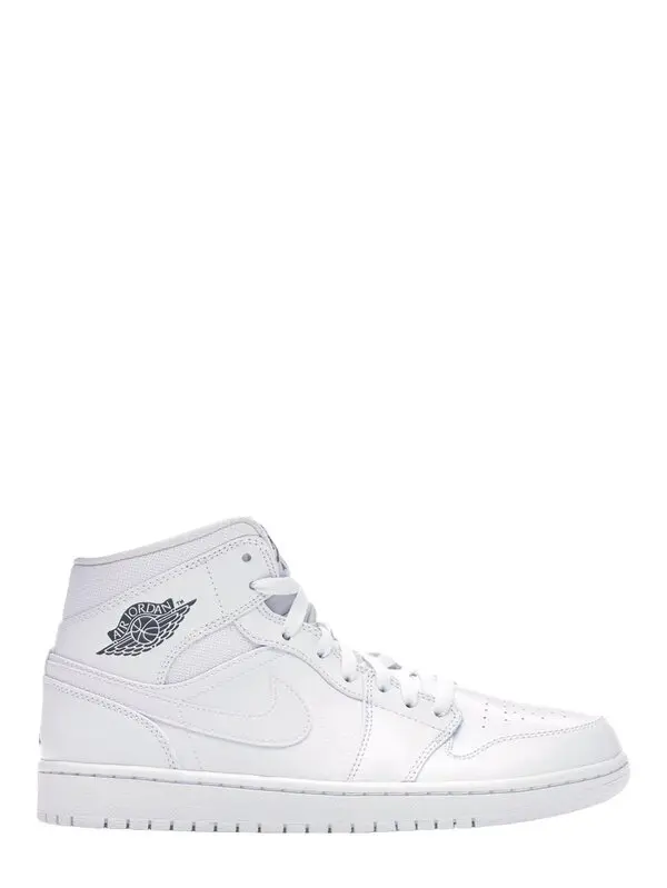 JORDAN 1 Retro Mid Sneakers - White/cool Grey