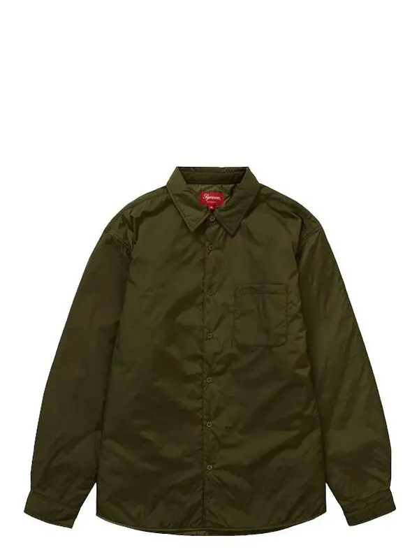 Supreme Nylon Filled Shirt - Olive