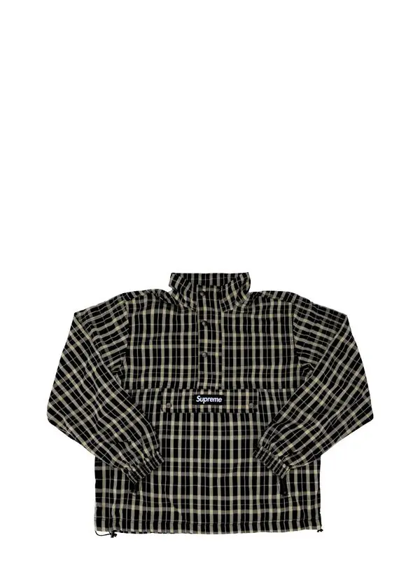 Supreme Nylon Plaid Pullover - Tan