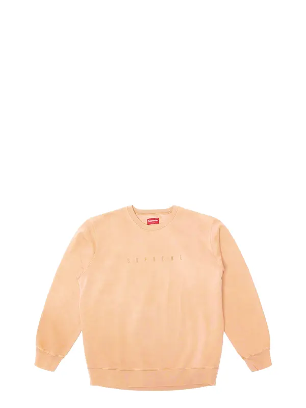 Supreme Overdyed Crewneck Sweatshirt - Peach