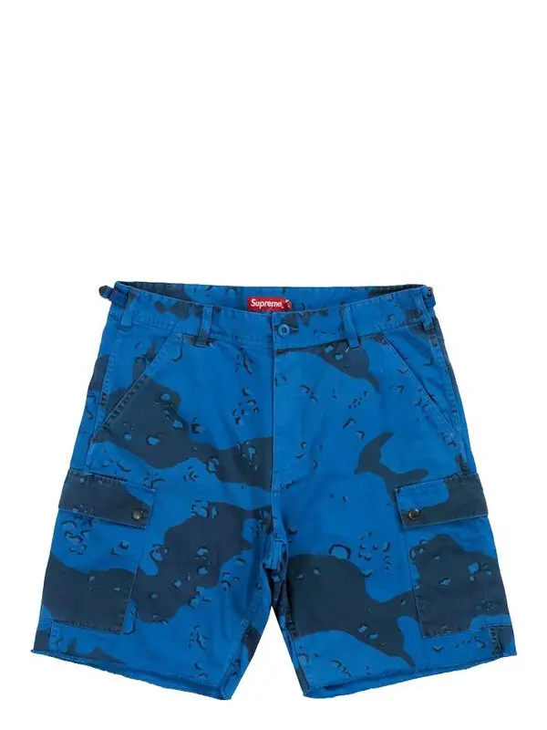 Supreme Overdyed Camo Cargo Short - Blue