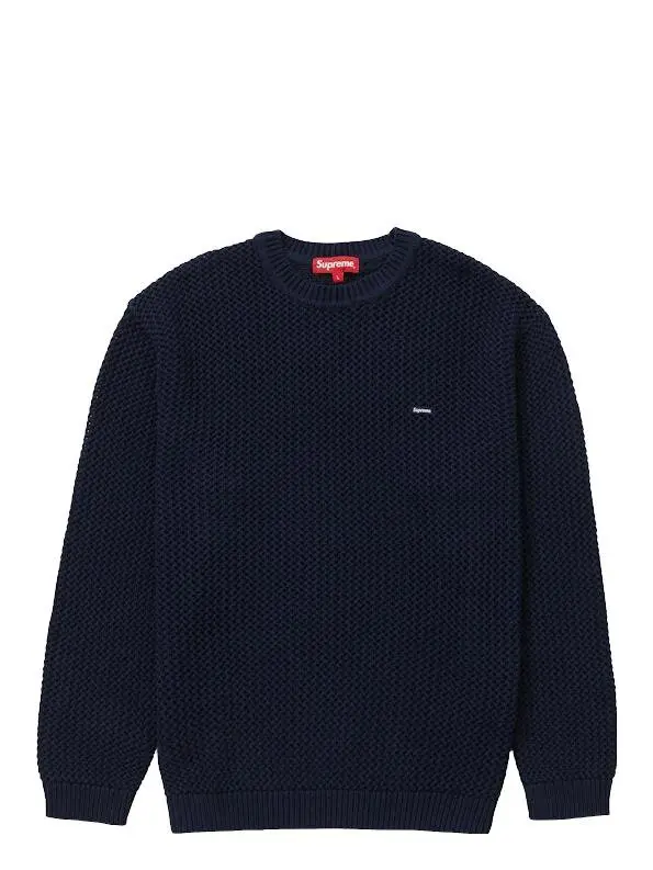 Supreme Open Knit Small Box Sweater - Navy Blue