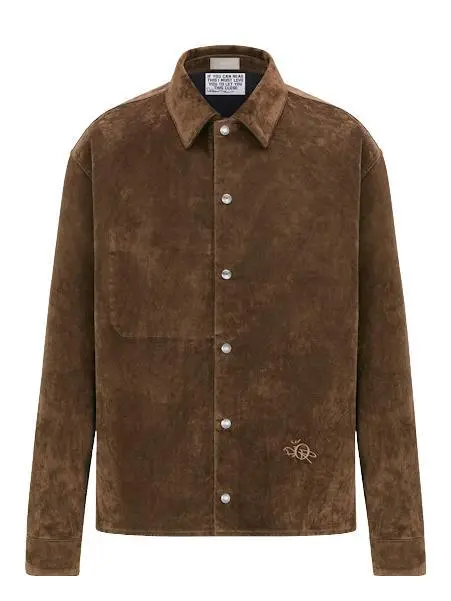 Dior X Cactus Jack Oversized Overshirt - Mocha Brown